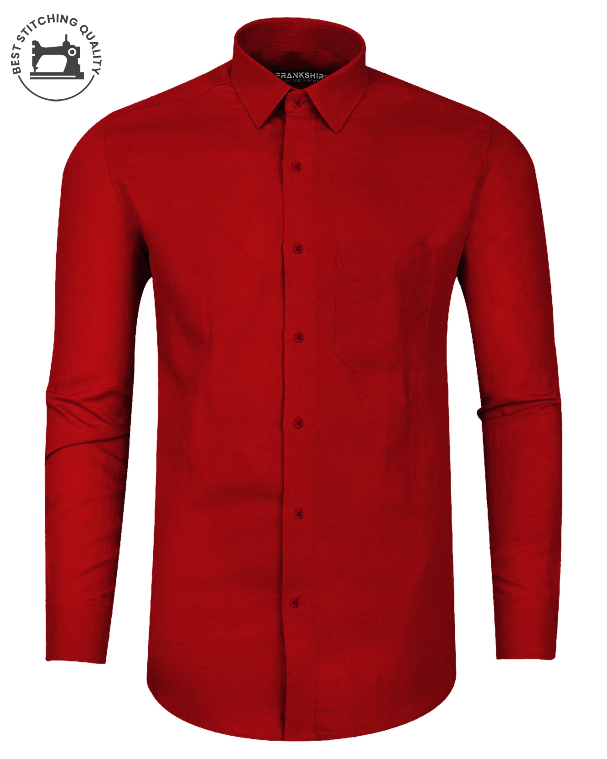 Blood Red I Red Color I Formal Shirt I Regular Fit I 100% Cotton Shirt ...